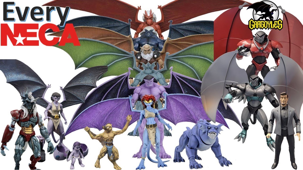 See Newer Videoevery Neca Ultimate Disney Gargoyles Goliath Demona Thailog Bronx Hudson