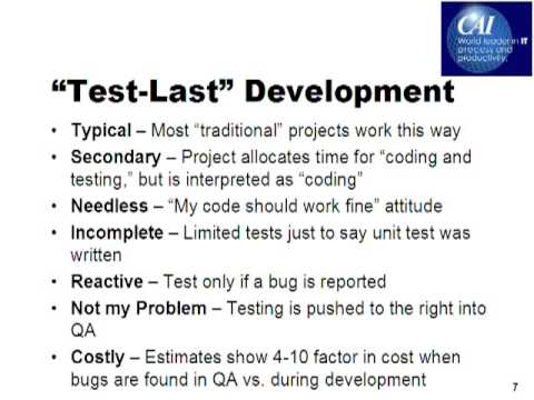 Exploring Test Driven Design: An Agile Development Methodology - YouTube