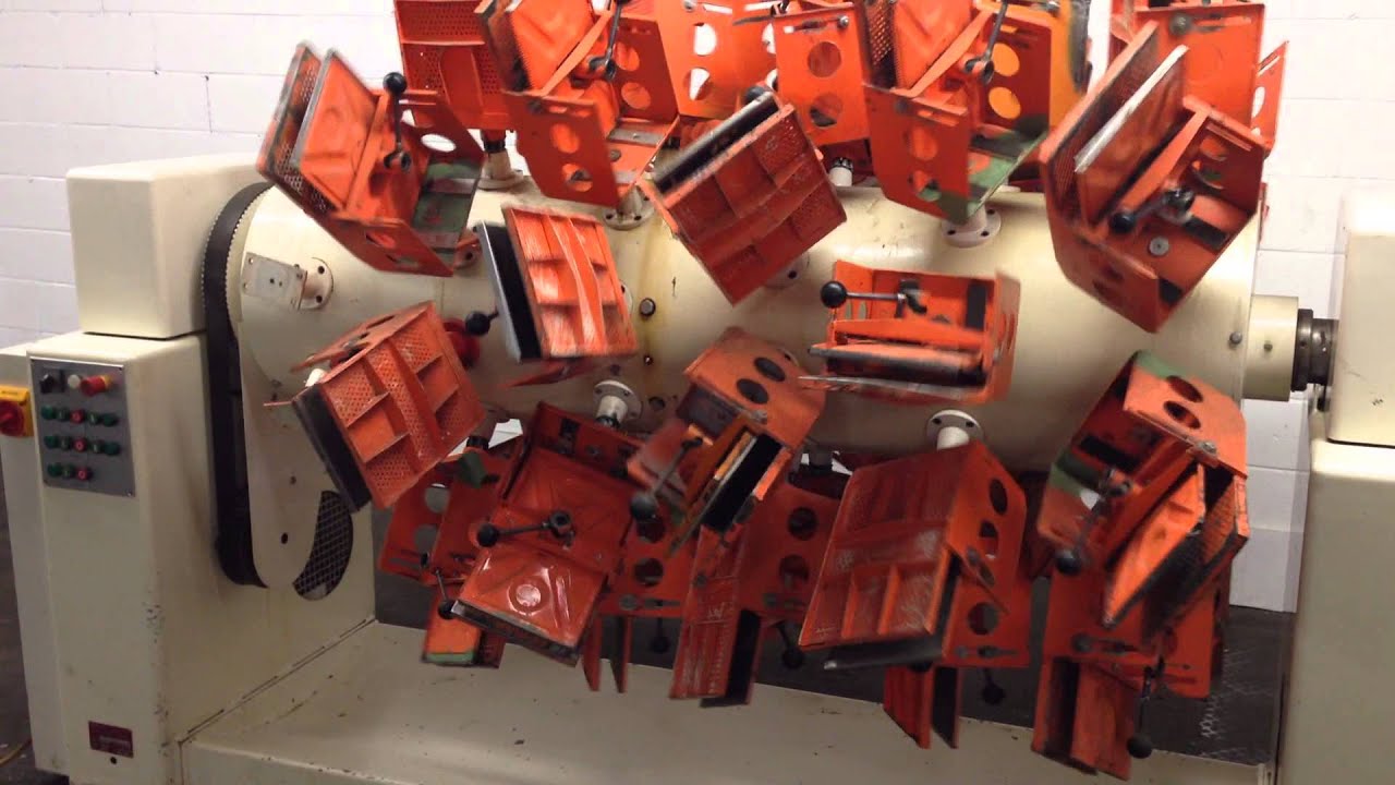 Awema model HFR-186 48-Head Hollow Mold Spinner - YouTube