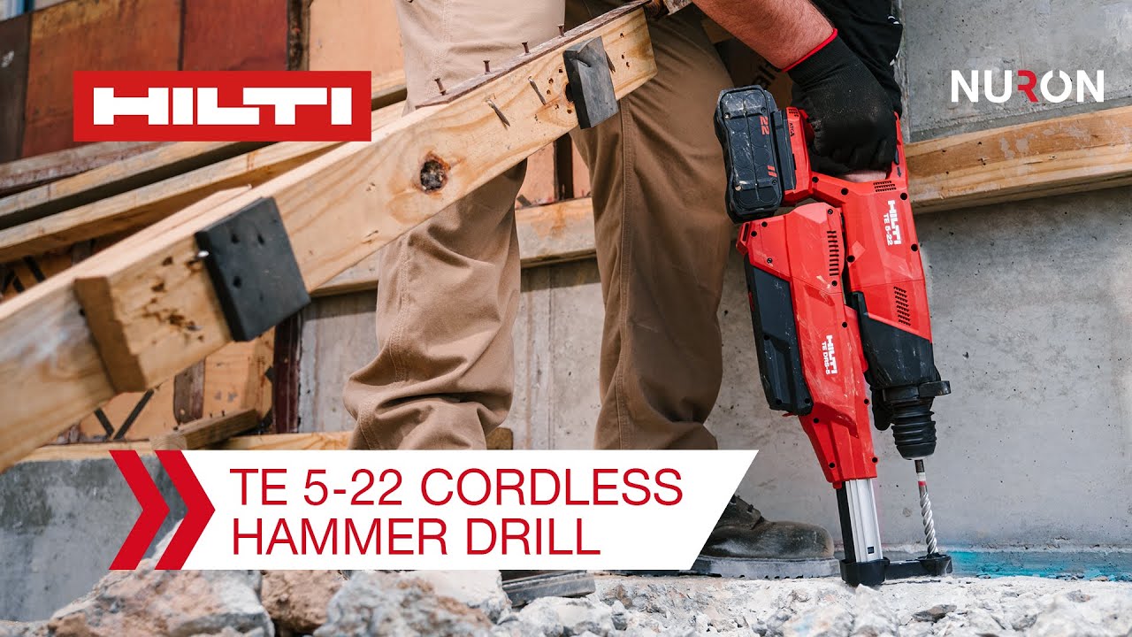 Hilti Nuron TE 5 22 Cordless Long Body Hammer Drill Features and Benefits