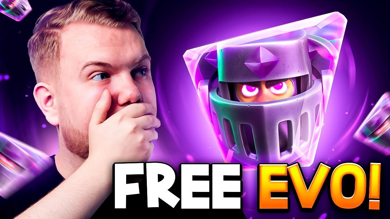 FREE EVOLUTION! BEST MEGA KNIGHT DECK IN CLASH ROYALE - YouTube