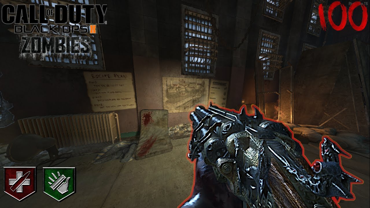 Black Ops 2 "Mob Of The Dead" Round 100 Attempt {Road To Round 100 ...