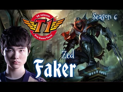 SKT T1 Faker ZED Mid vs LeBlanc - Patch 6.1 KR - League of Legends - YouTube