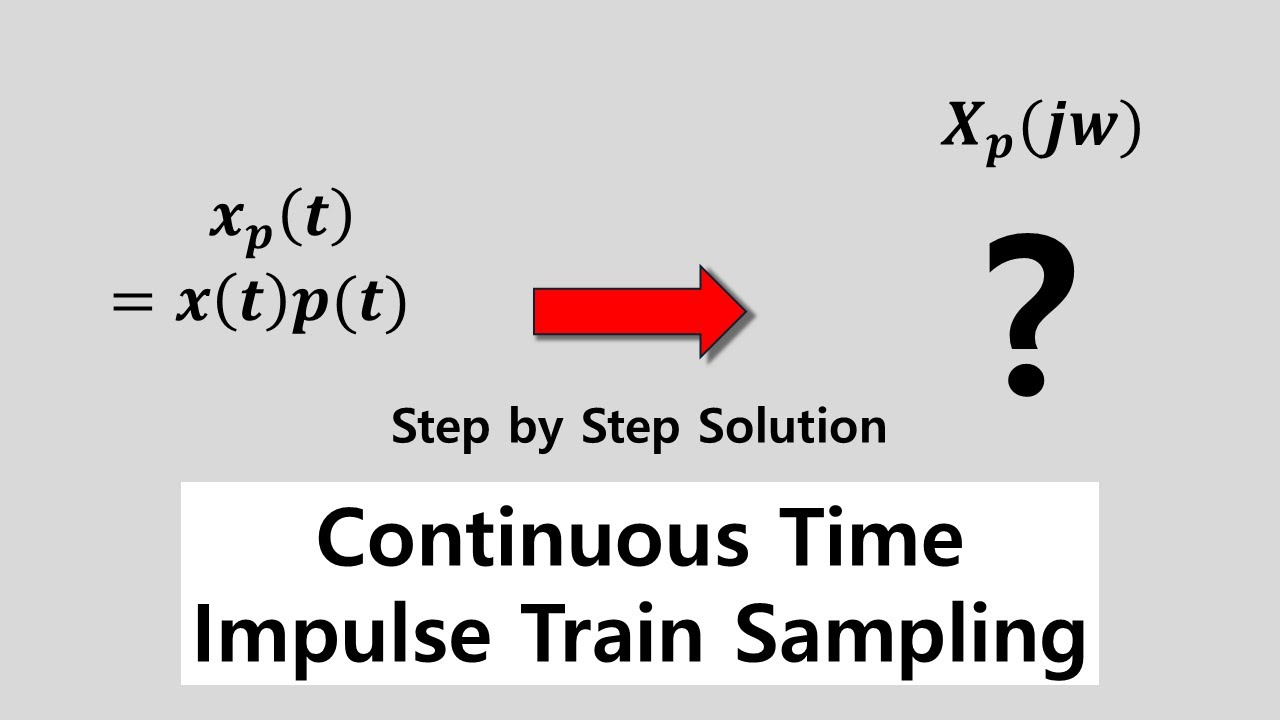 연속시간 임펄스 열 표본화 Continuous Time Impulse Train Sampling - YouTube