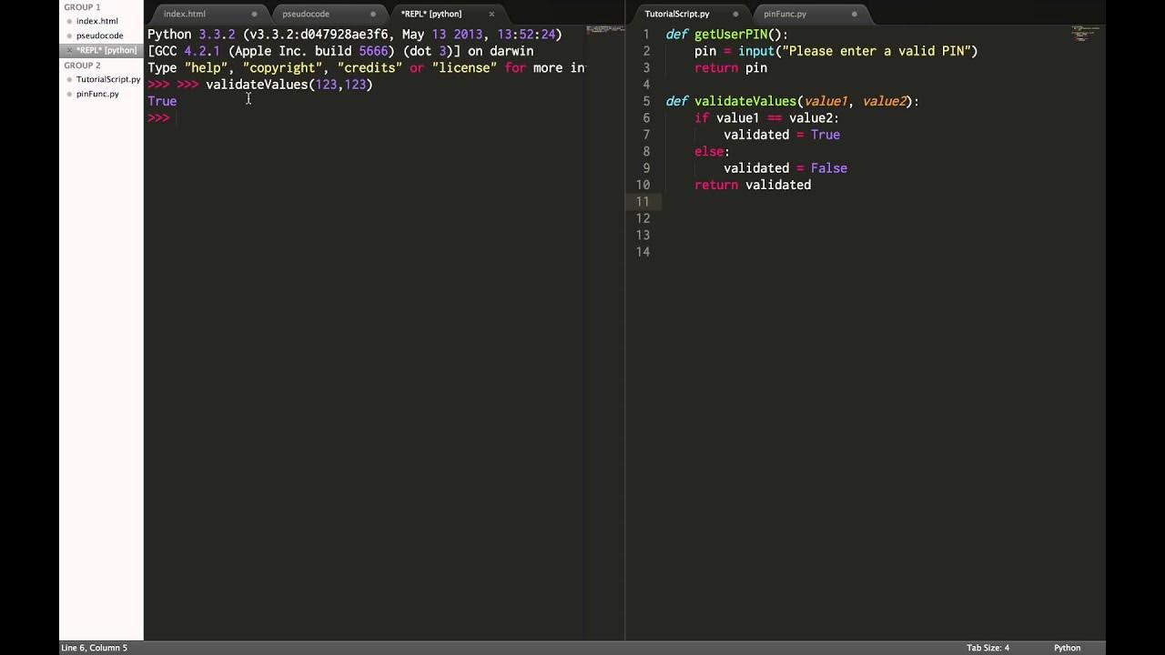 10 Running the validateValues function in Python - YouTube