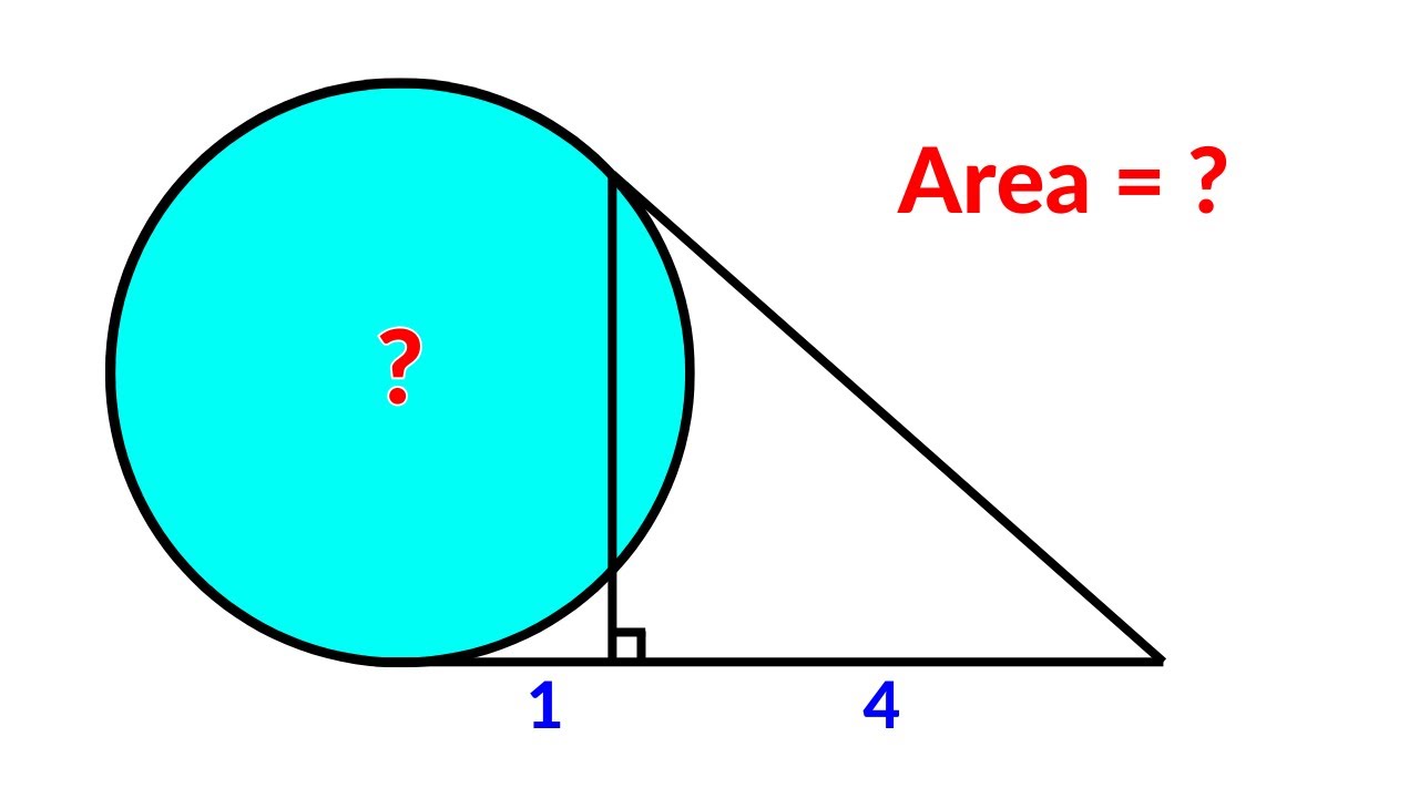 Japanese Math Olympiad Geometry Problem | Find the area of the circle ...