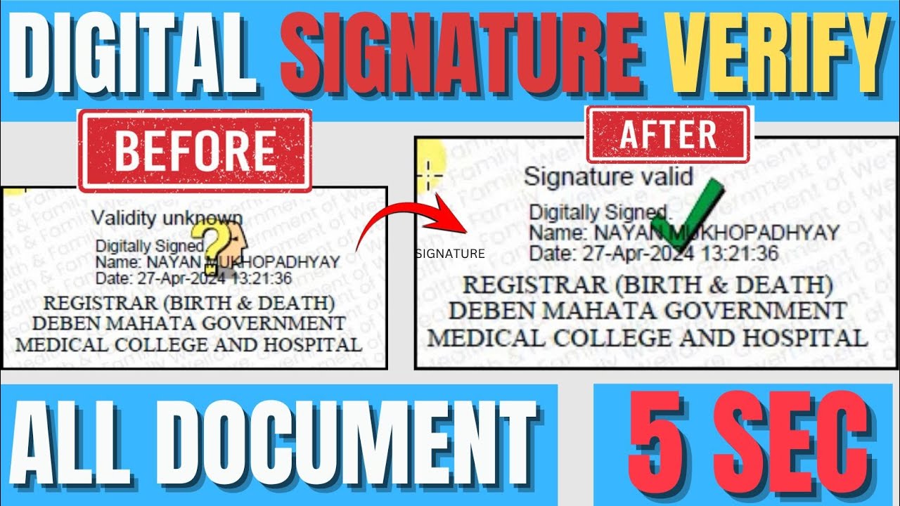 Digital Signature Validation in Adobe Reader I Digital Signature ...