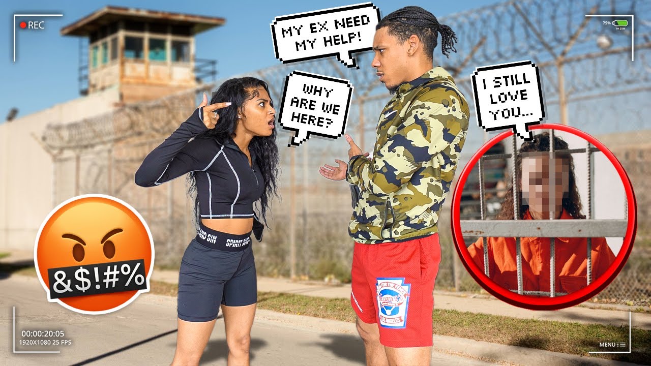 Taking MY GIRLFRIEND WITH ME TO VISIT MY EX IN JAIL PRANK *SHE SNAPS ...