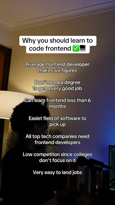 Why you should learn to code frontend - YouTube