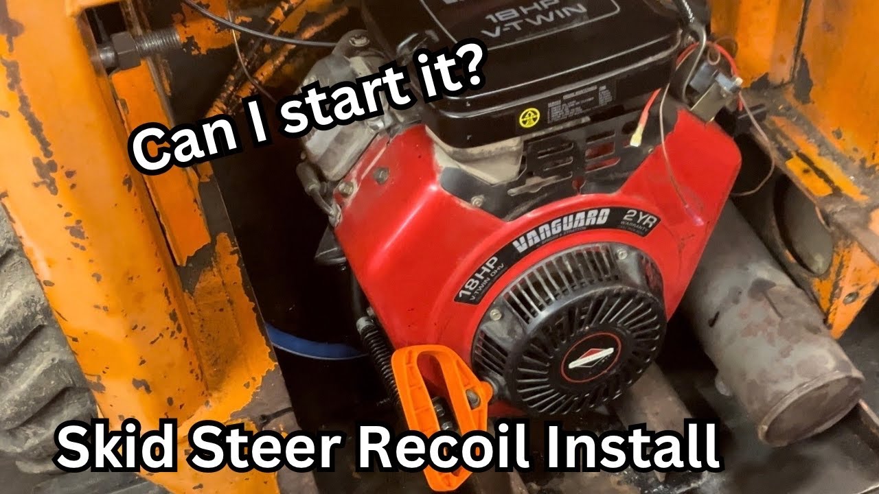Adding Recoil Starter to Mini Skid Steer. Can you actually turn it over ...