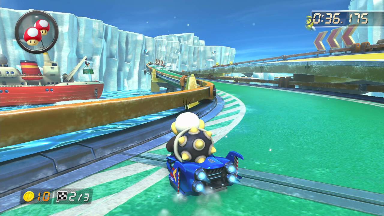 Ice Ice Outpost - 1:44.697 - xı Alex (Mario Kart 8 World Record) - YouTube