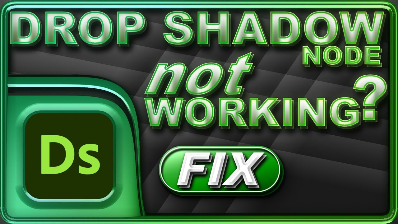 Shape Drop Shadow Fix - Solution 🟩Substance Designer - YouTube
