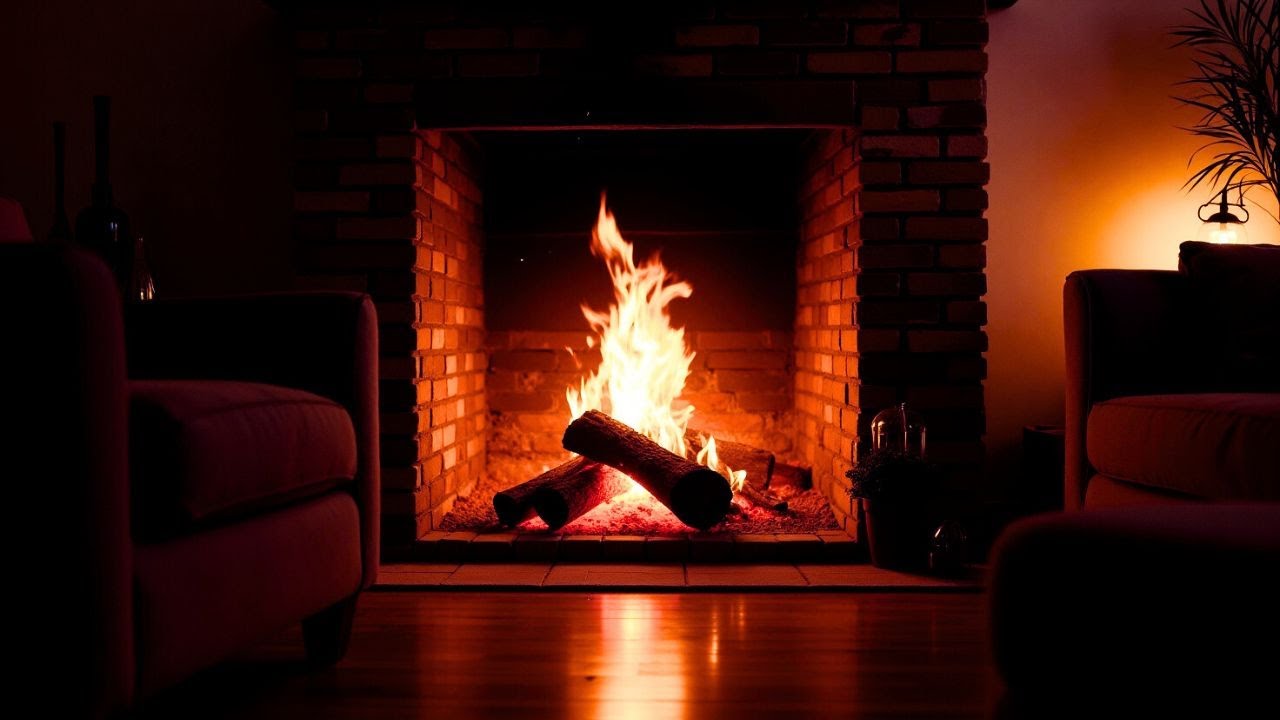 🔥 Cozy Winter Night by the Fireplace – Crackling Fire Sounds for Sleep ...