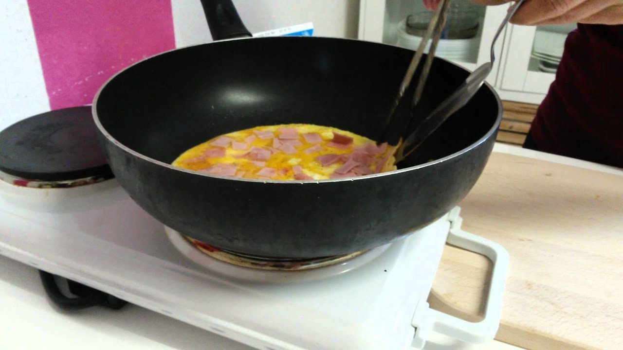 Gebratene Eier mít Schinken - YouTube