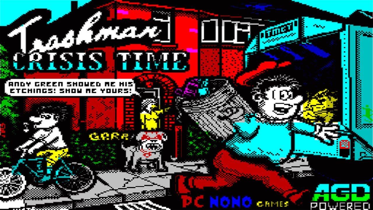 TRASHMAN CRISIS TIME GAMEPLAY COMENTADO ZX SPECTRUM - YouTube