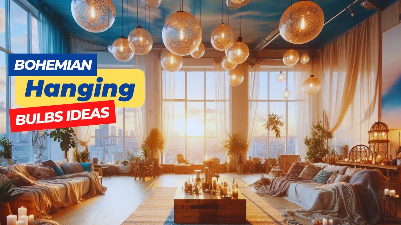 DIY Bohemian Hanging Bulbs Easy & Affordable Design Ideas - YouTube