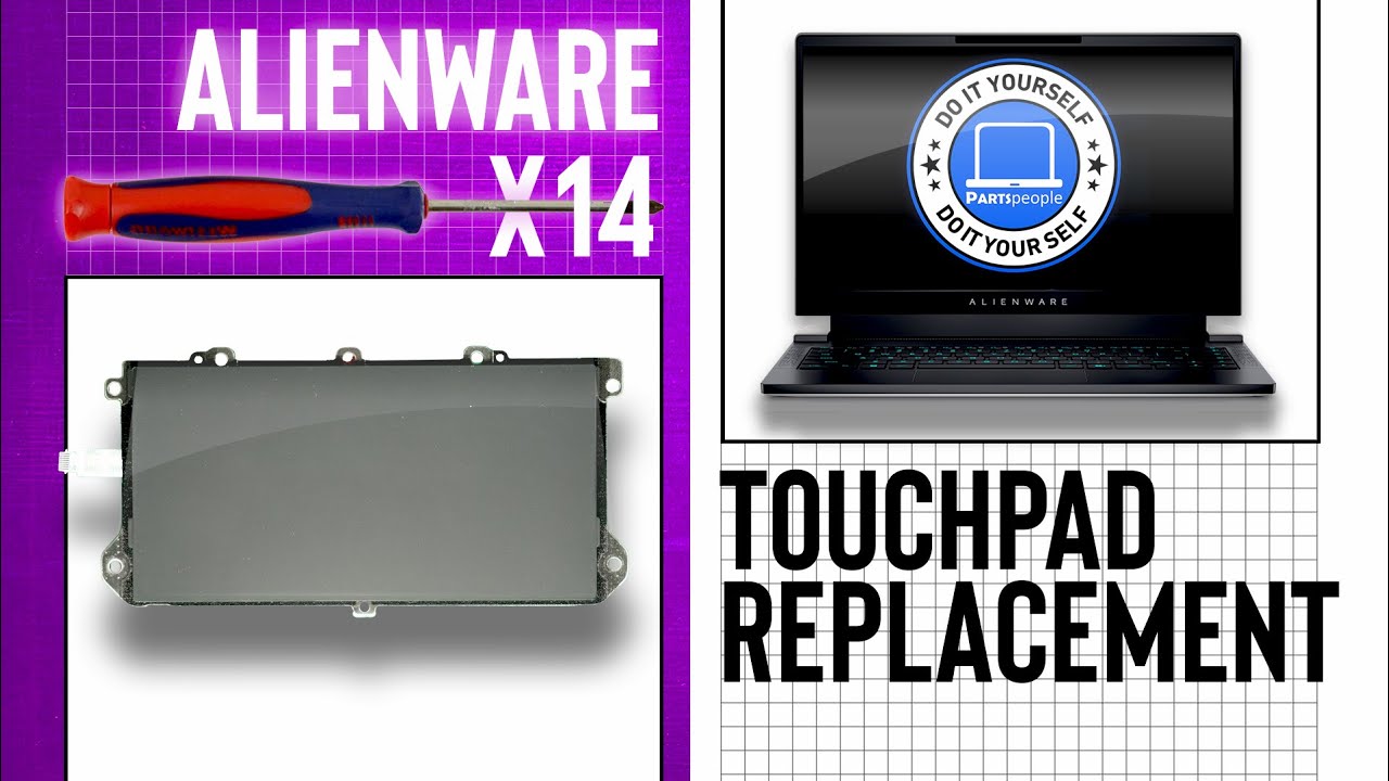 How To Replace Your Touchpad | Dell Alienware x14 - YouTube