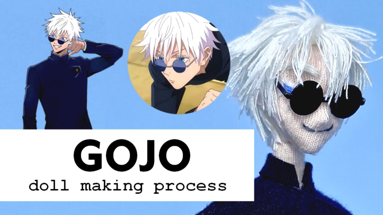 handmade doll making process // satoru gojo (jujutsu kaisen) • - YouTube