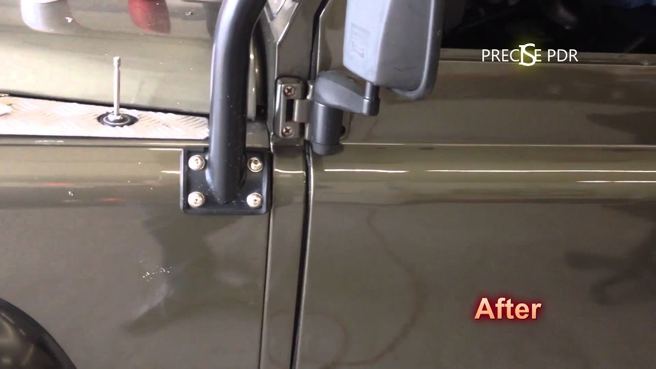 PRECISE PDR Paintless Dent Removal - Land Rover - YouTube