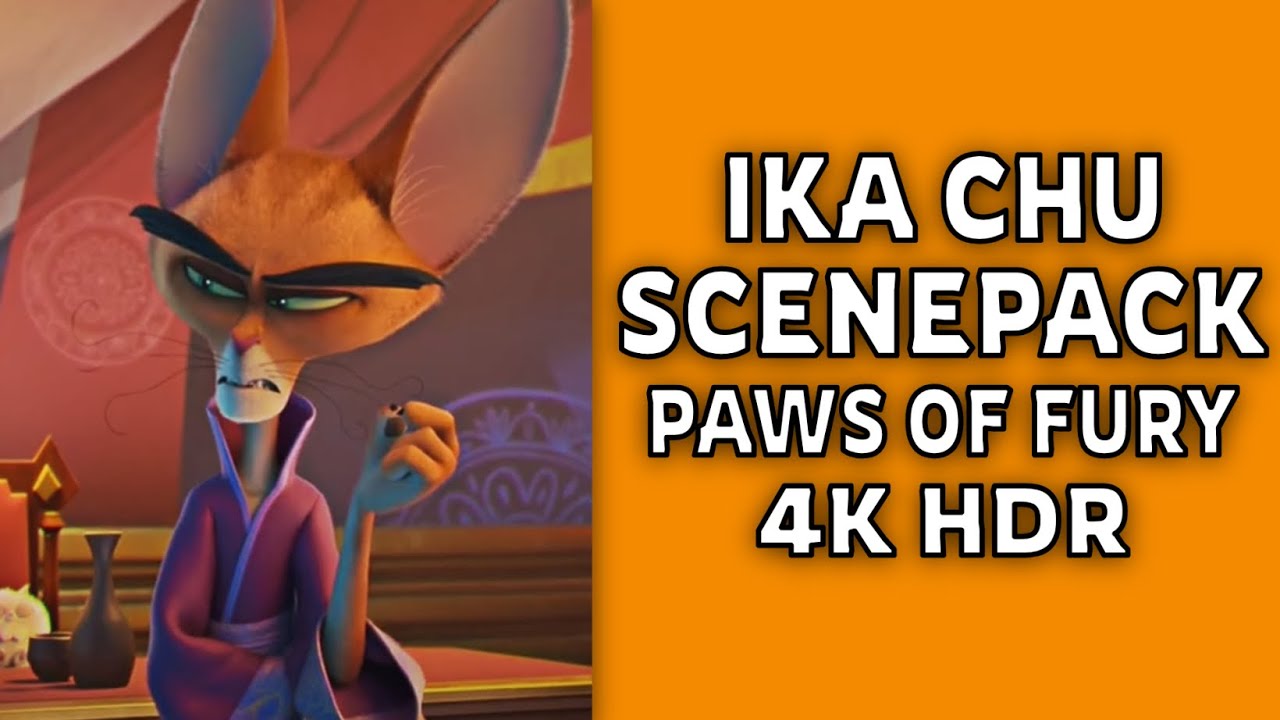 Ika Chu Scenepack (Paws of Fury: Legend of Hank) 4K 60FPS [HDR] - YouTube
