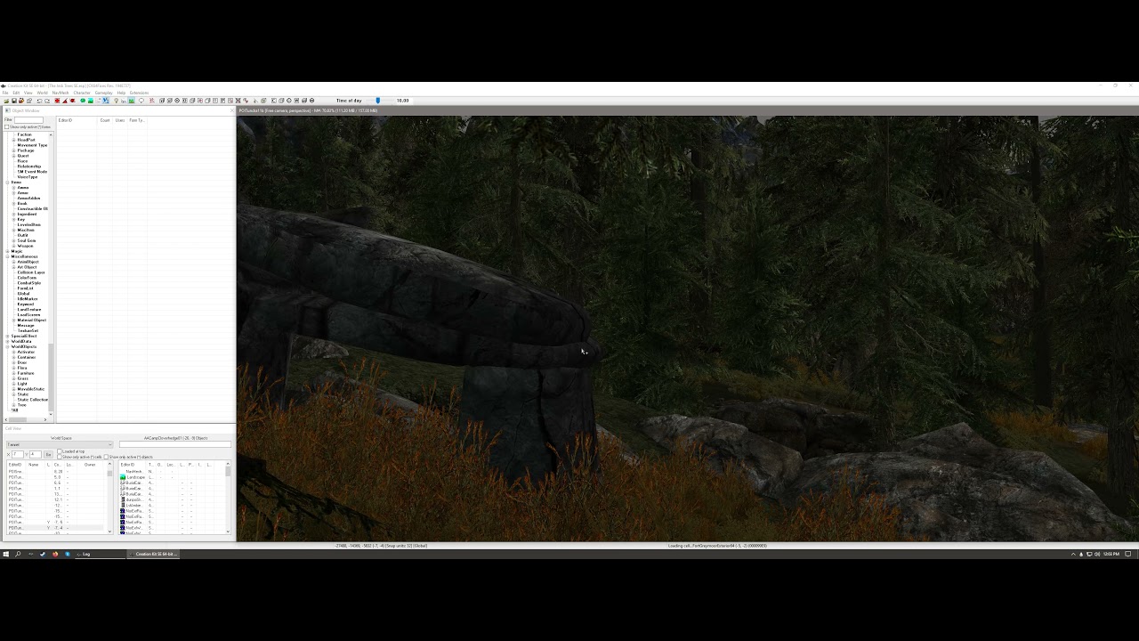 Let's fix a floating tree in Skyrim using the CS. - YouTube