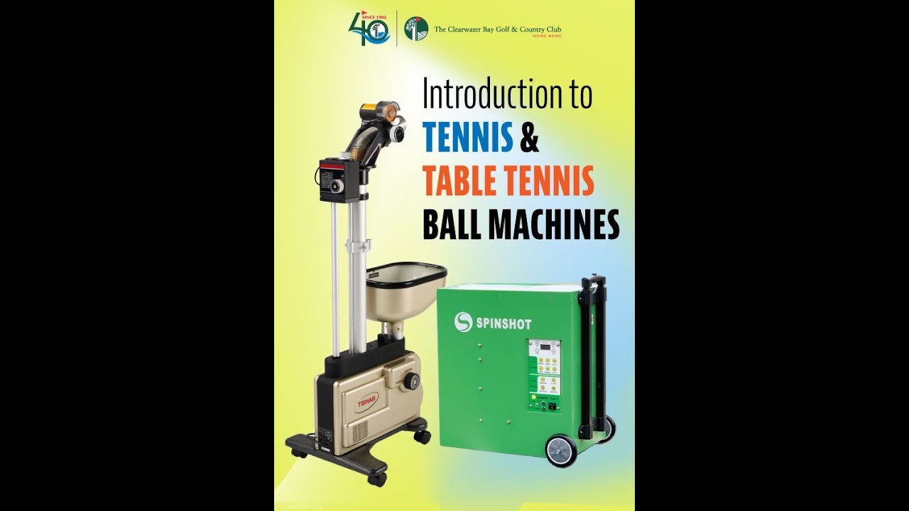 Introduction to Tennis & Table Tennis Ball Machines - YouTube