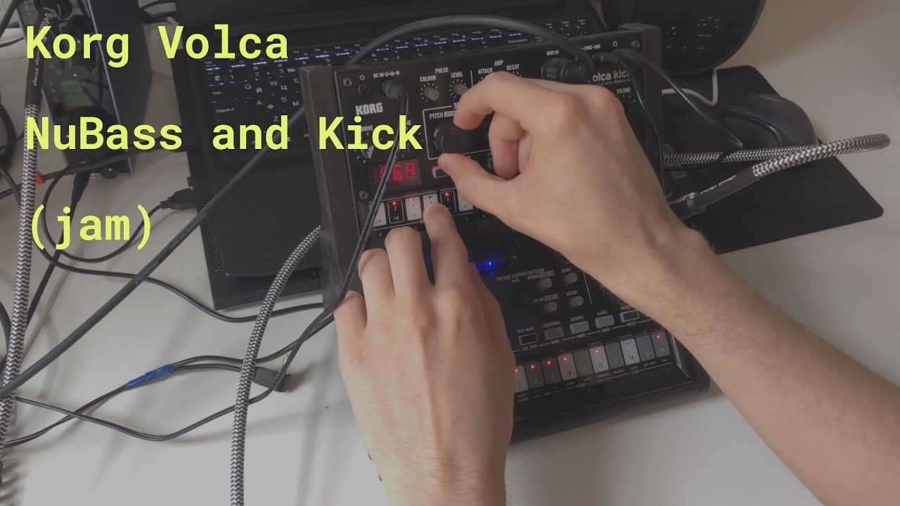 Korg Volca NuBass and Kick (jam) - YouTube