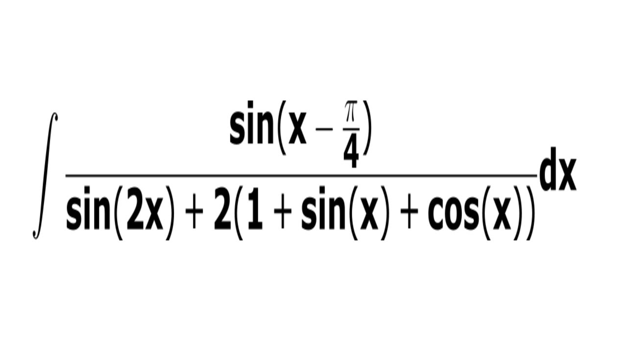 This one is tricky integral | Daily integral problem 35 - YouTube