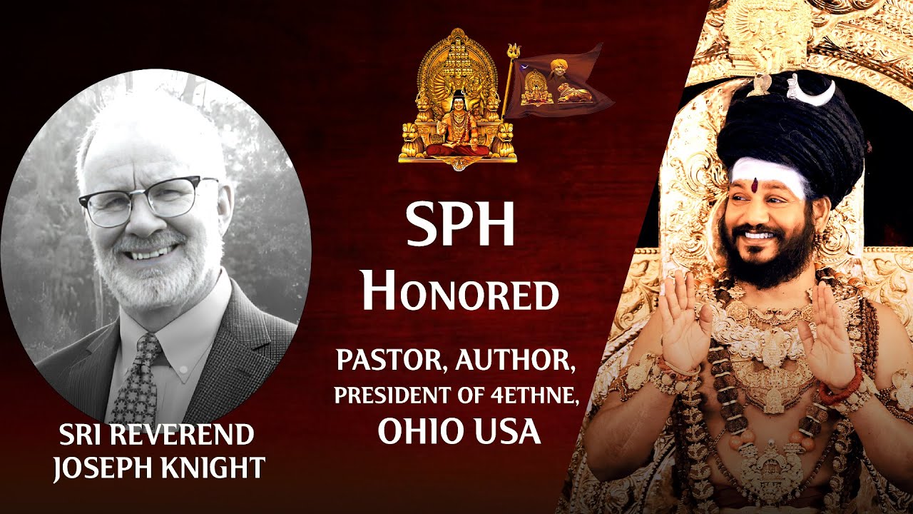 SPH Honouring Sri Reverend Joseph Knight, Pastor, Author, & President ...