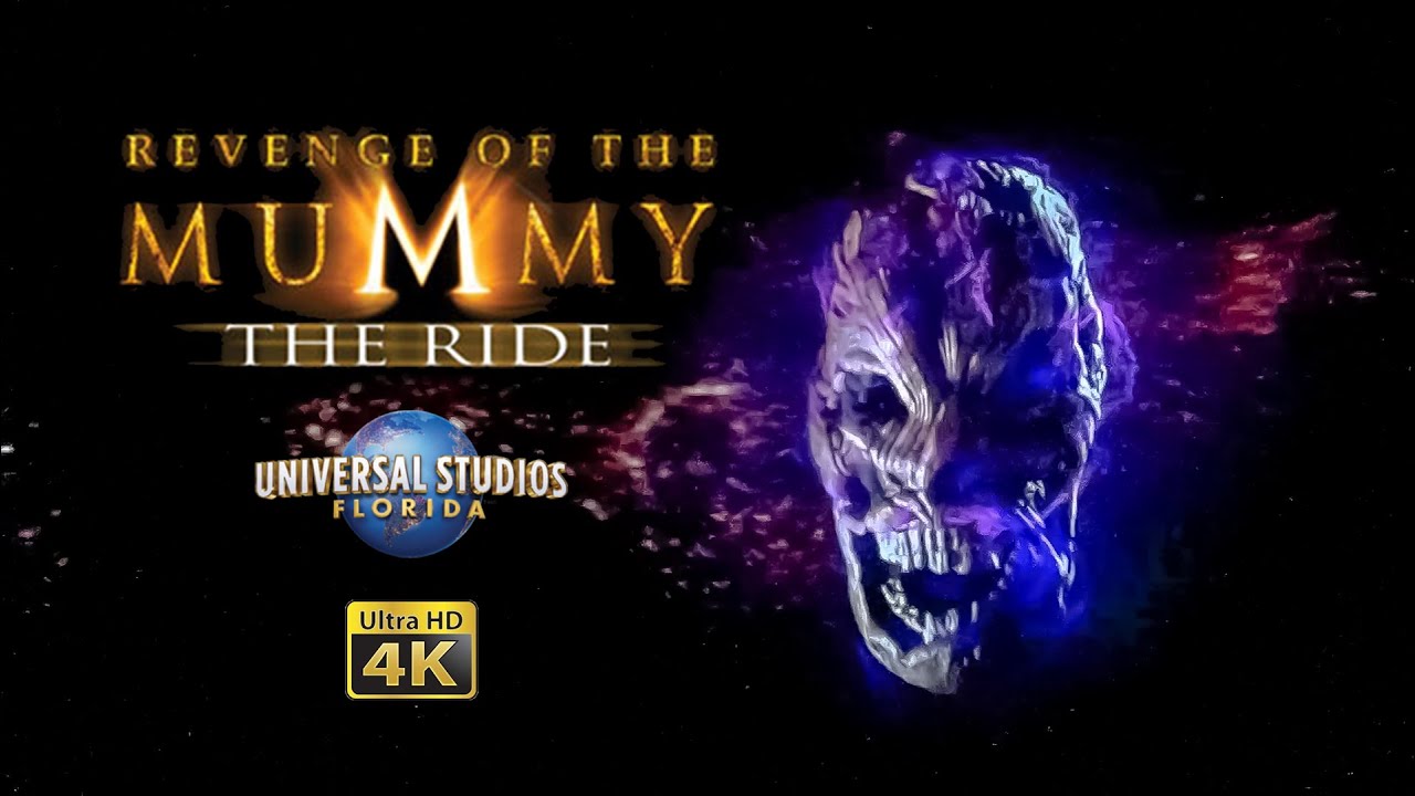 June 2021 Revenge of the Mummy Roller Coaster On Ride 4K POV Universal ...