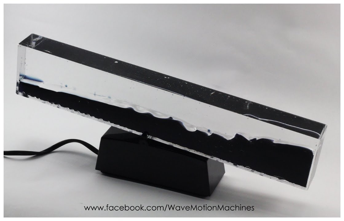 Custom BLACK Hughes Lava Wave Motion Machine www.WaveMotionMachines.com ...