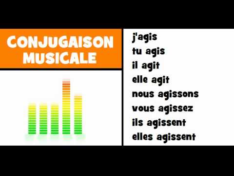 FRENCH FOR CHILDREN = MUSICAL CONJUGATION = SOUL MUSIC = agir - YouTube