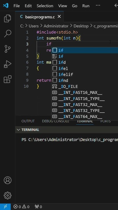Sum of first N natural number using recursion in "C" #shortvideo # ...