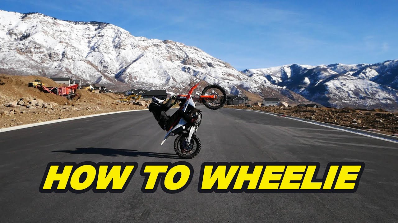 How To Wheelie a DIRT BIKE! ( tutorial ) - YouTube