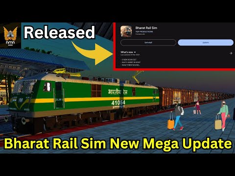 Bharat rail sim new mega update with 5 BCNA coaches 🎉| bharat rail sim ...