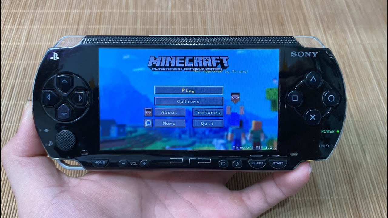 Minecraft trên PSP 1000 - YouTube