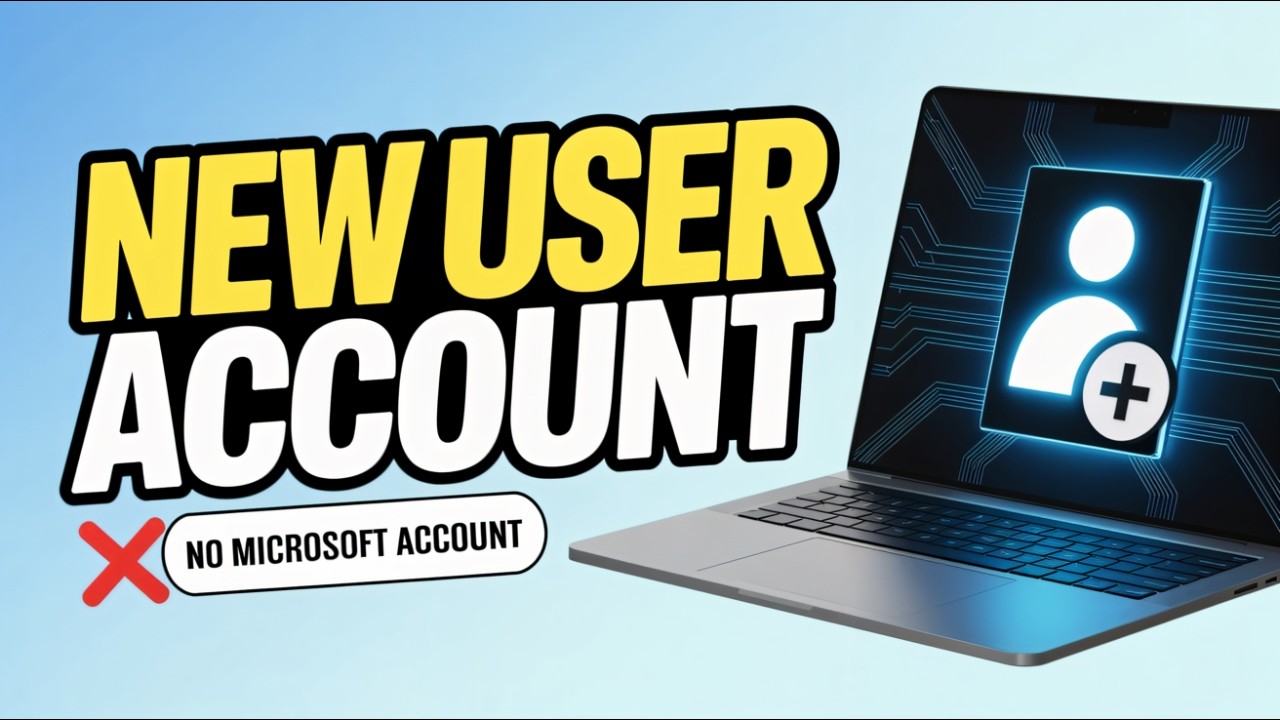 How To Create a New User Account On Windows (Updated Tutorial) - YouTube