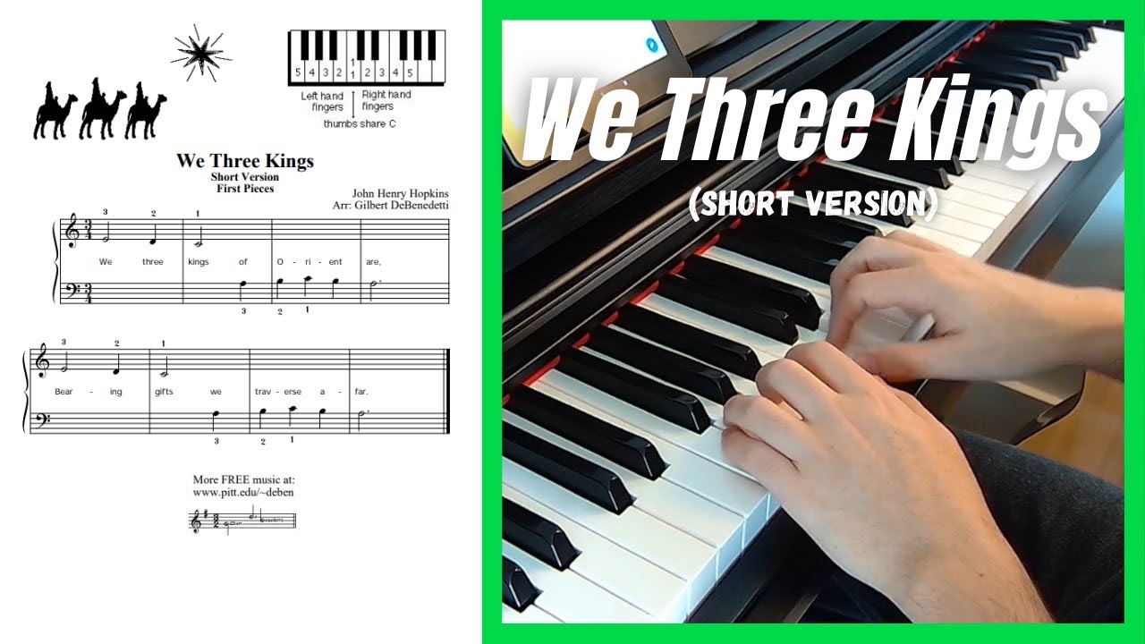 WE THREE KINGS (Short Version) || Beginner: First Pieces - YouTube