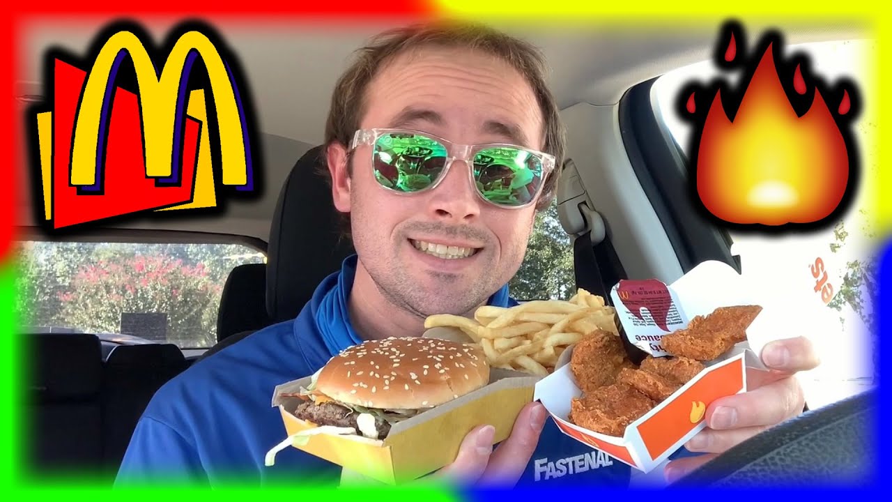 TRAVIS SCOTT 🍔 MEAL & SPICY 🔥 MCNUGGETS FOOD REVIEW - YouTube