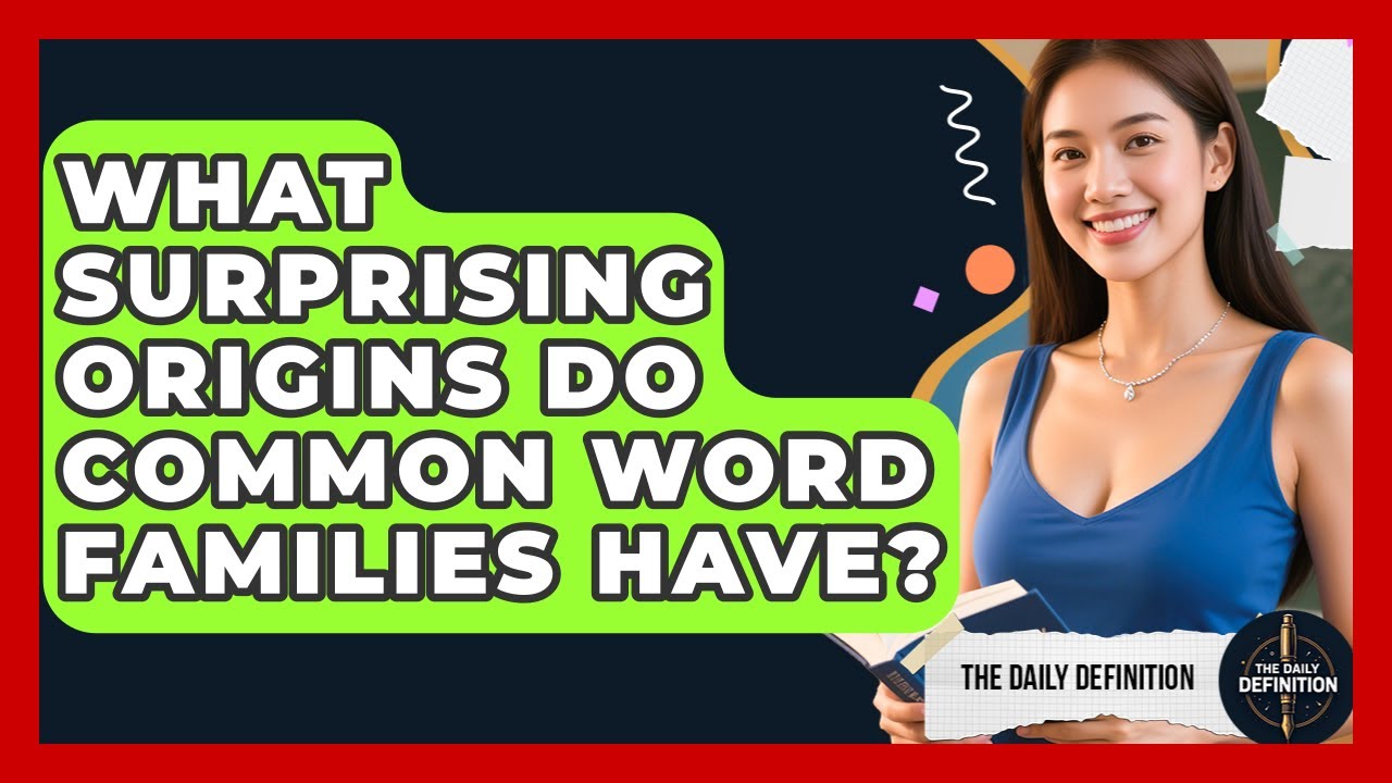 What Surprising Origins Do Common Word Families Have? - The Daily ...