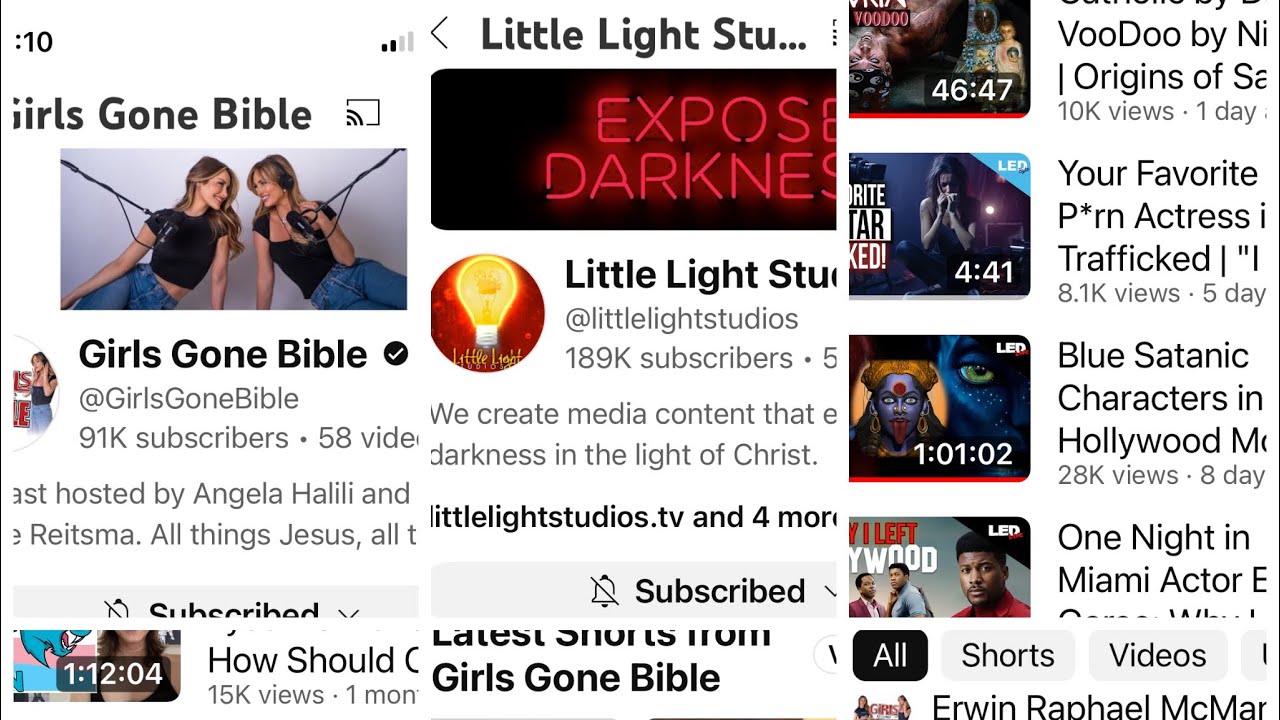 Girls Gone Bible (GGB) + Light Exposing Darkness (LED) + GOD - YouTube