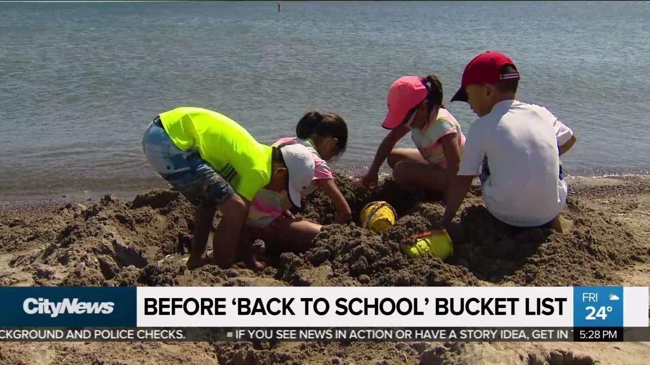 How kids are soaking up the last weekend before school - YouTube