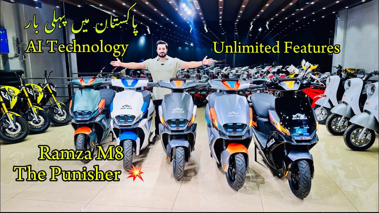 RAMZA M8 AI Technology || Best Scooter Of Pakistan || ALI KHAN AUTO ...