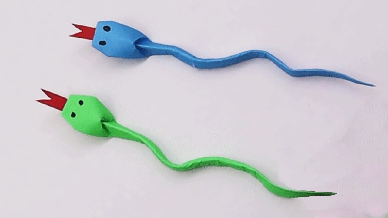Amazing Paper Snake - Easy Origami Tutorial for a Fun and Moving Paper ...