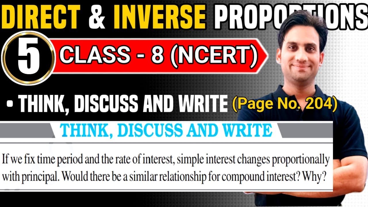 THINK, DISCUSS AND WRITE (pg.no.204) Class 8 Maths Ch 13 | If we fix ...