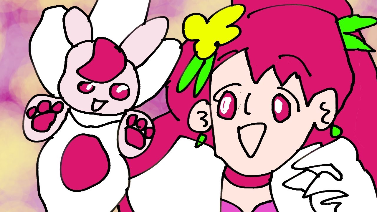 [Hand-Drawn] キュアグレース 変身 [Cure Grace Transformation] - YouTube
