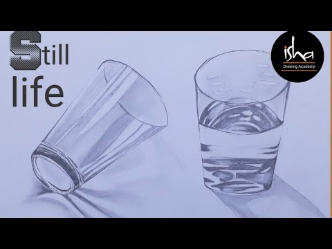 3D-Art Drawing | Still life painting | easily Glass painting | isha ...