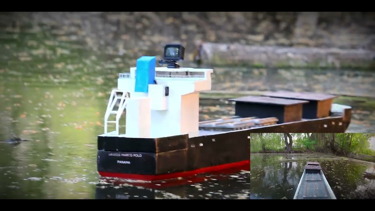 Navios Cargo Container Ship RC Go Pro PoV! - YouTube