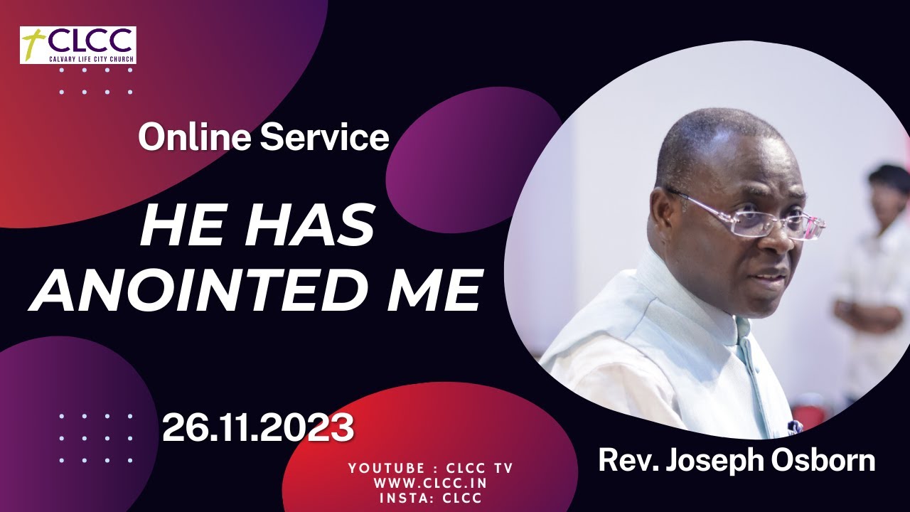CLCC ONLINE SERVICE |26 .11 .2023 | Rev. Joseph Osborn | Calvary Life ...