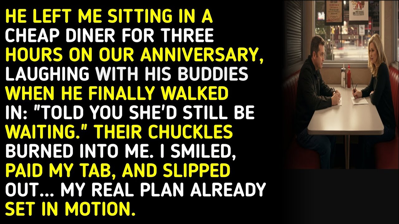 HE LEFT ME SITTING IN A CHEAP DINER FOR THREE HOURS ON OUR ANNIVERSARY ...